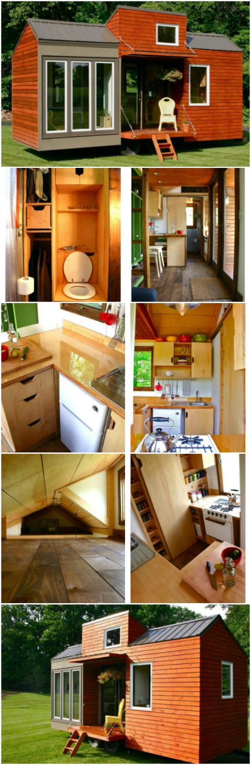 This 130 Square Feet House May Be Tiny but It’s Tall, Too! {Free Plans ...
