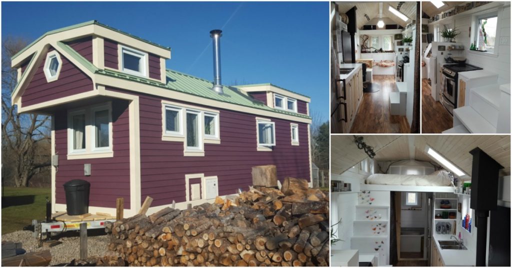 Family Of Three Build Their Own 480sf Tiny Gothic Castle Tiny Houses