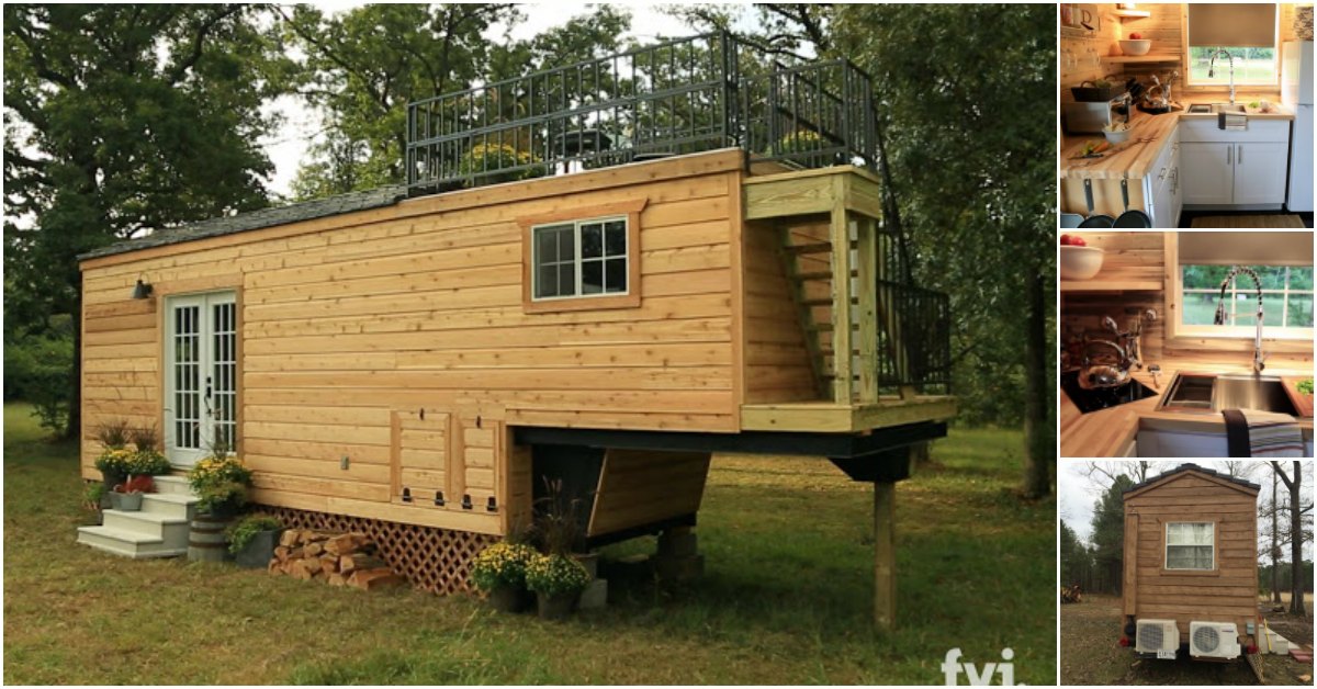 Newlyweds Build 264 Square Foot Tiny House to Suit Travel Nurse ...