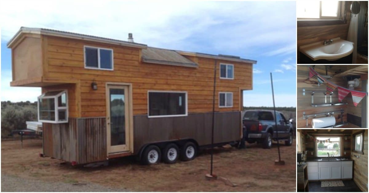 196 Square Foot Tiny Home Built with Beetle-Kill Pine for Sale - Tiny ...