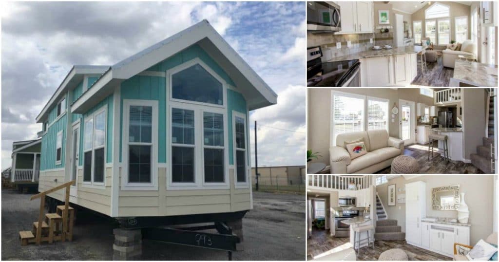 The Jade Tiny House Features A Gorgeous Color Scheme And Contemporary Décor Tiny Houses