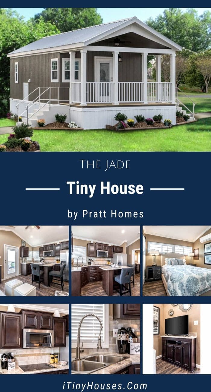 The Jade Tiny House Features A Gorgeous Color Scheme And Contemporary Décor Tiny Houses