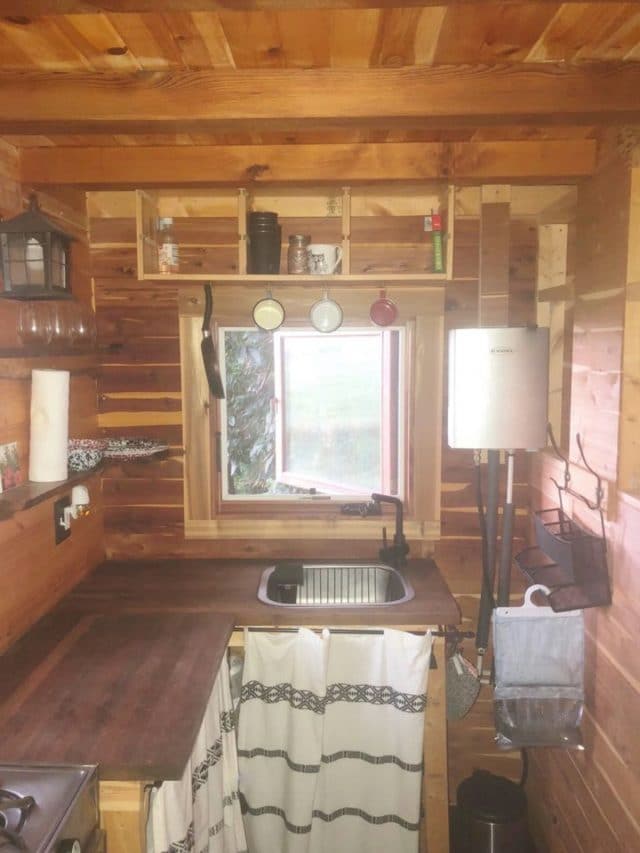 This 112 Sq Ft Tiny Cedar Cabin Makes Island Life a Dream - Tiny Houses