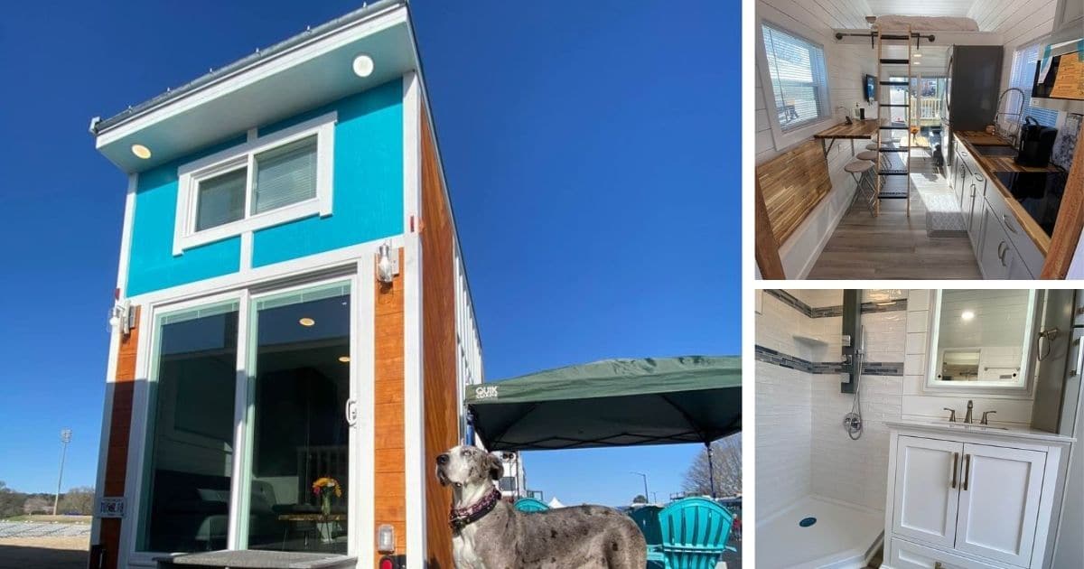 The 24' Seaside Tiny House is Perfect for a Small Family - Tiny Houses