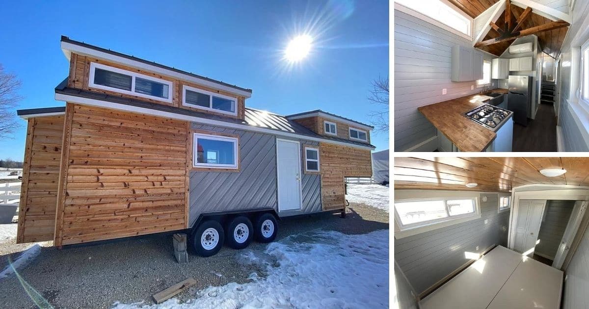 The Michigan Tiny Home Features a Luxury Kitchen and Private Bedroom