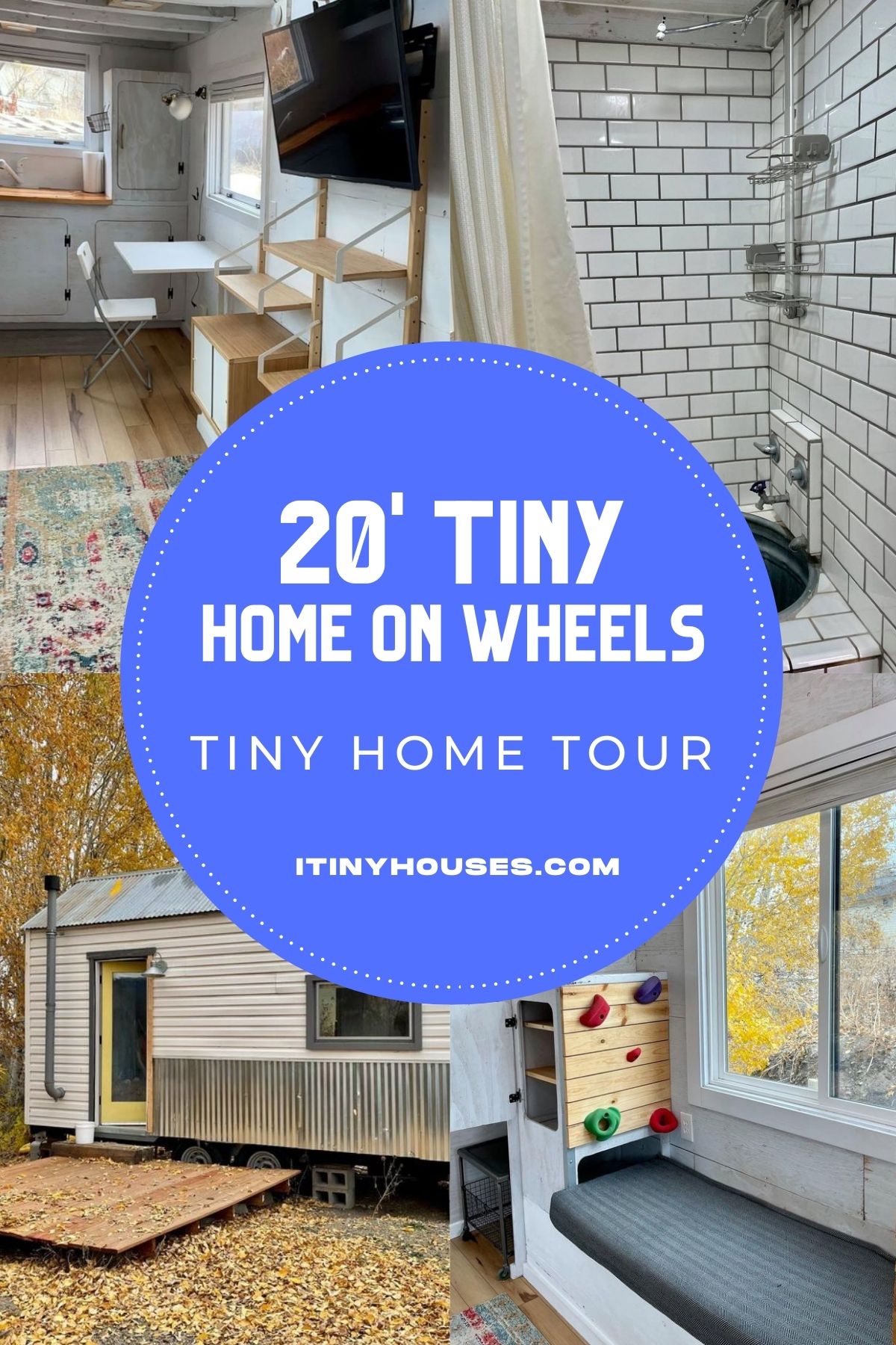 20' Electic Tiny Home with Two Lofts is Ideal for Small Families