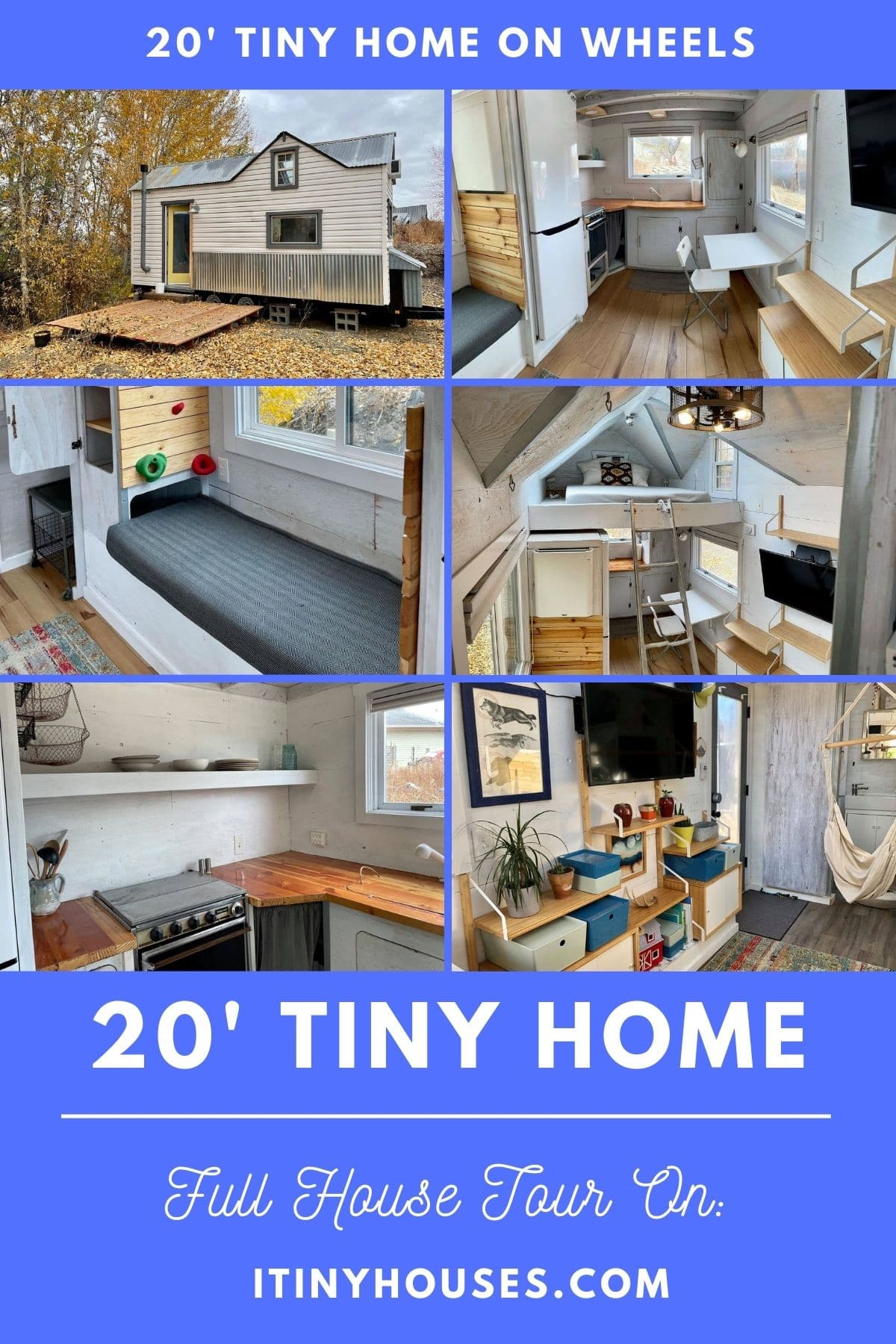 20' Electic Tiny Home with Two Lofts is Ideal for Small Families