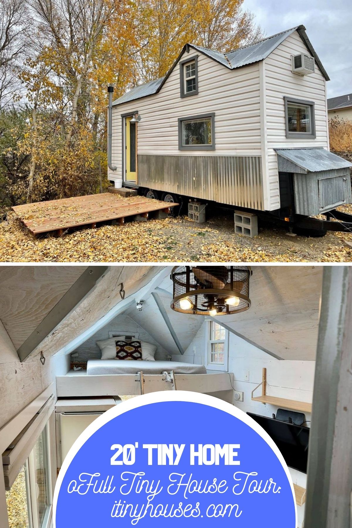20' Electic Tiny Home with Two Lofts is Ideal for Small Families