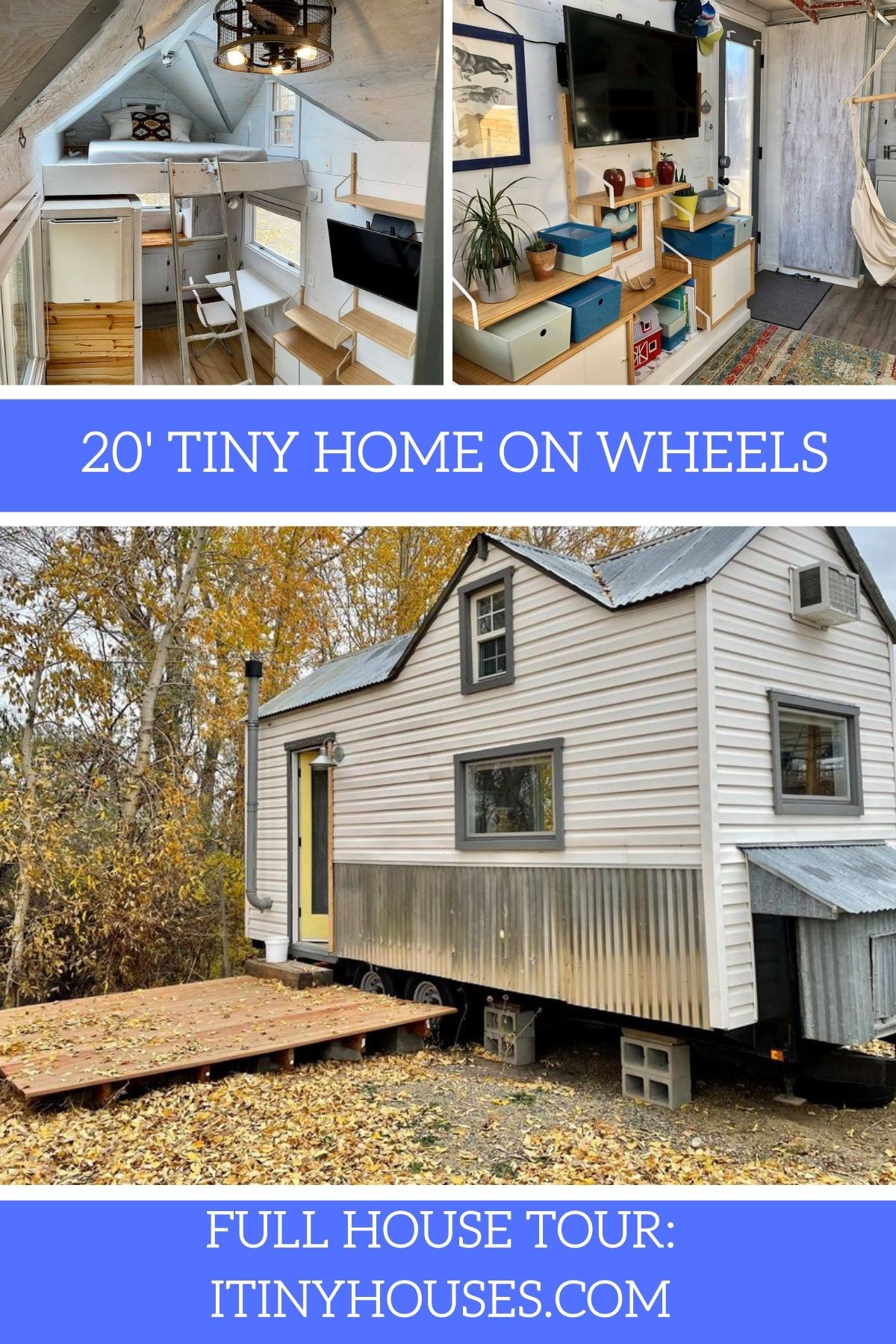 20' Electic Tiny Home with Two Lofts is Ideal for Small Families