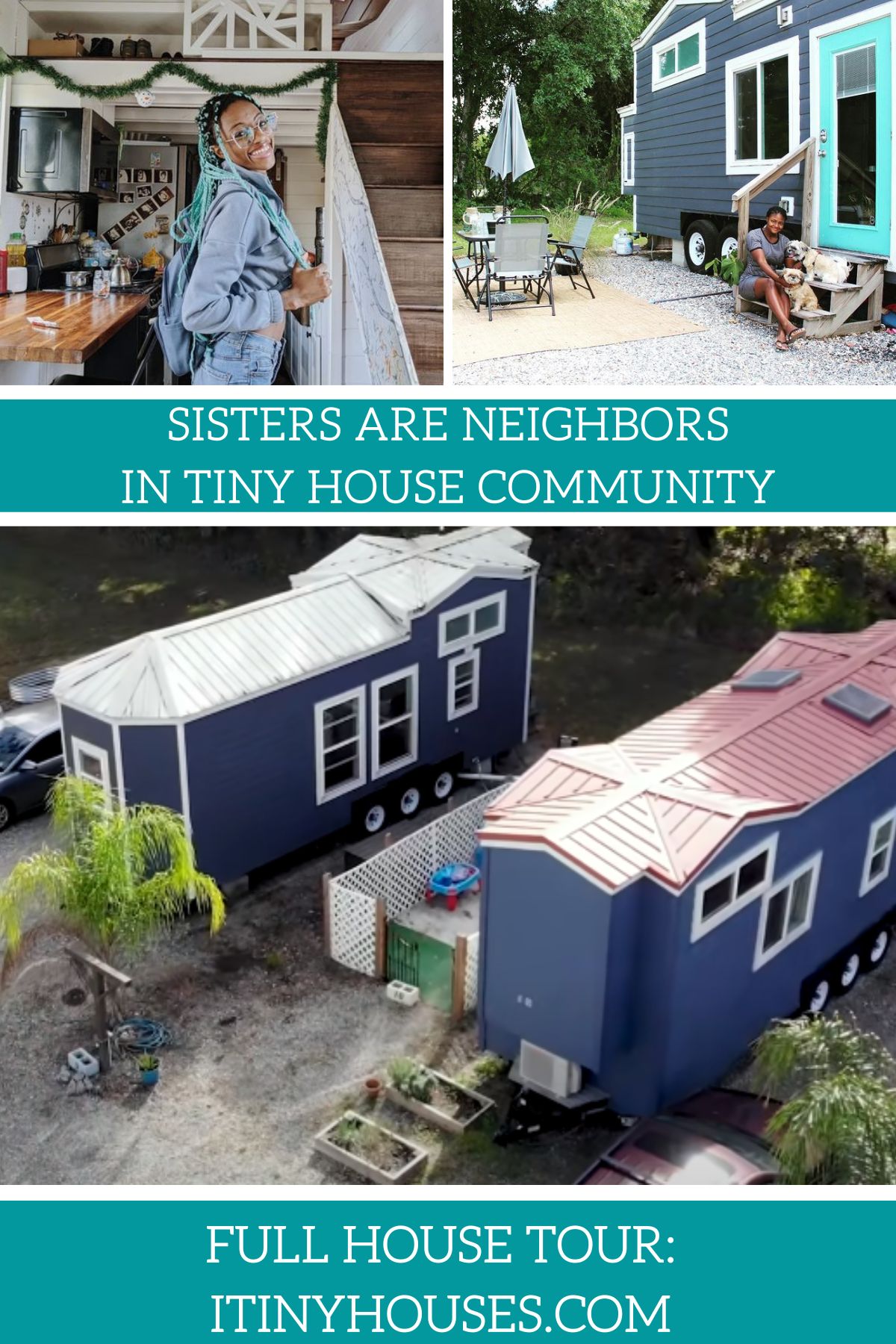 Sisters Live Side by Side in Custom Tiny Homes - Tiny Houses