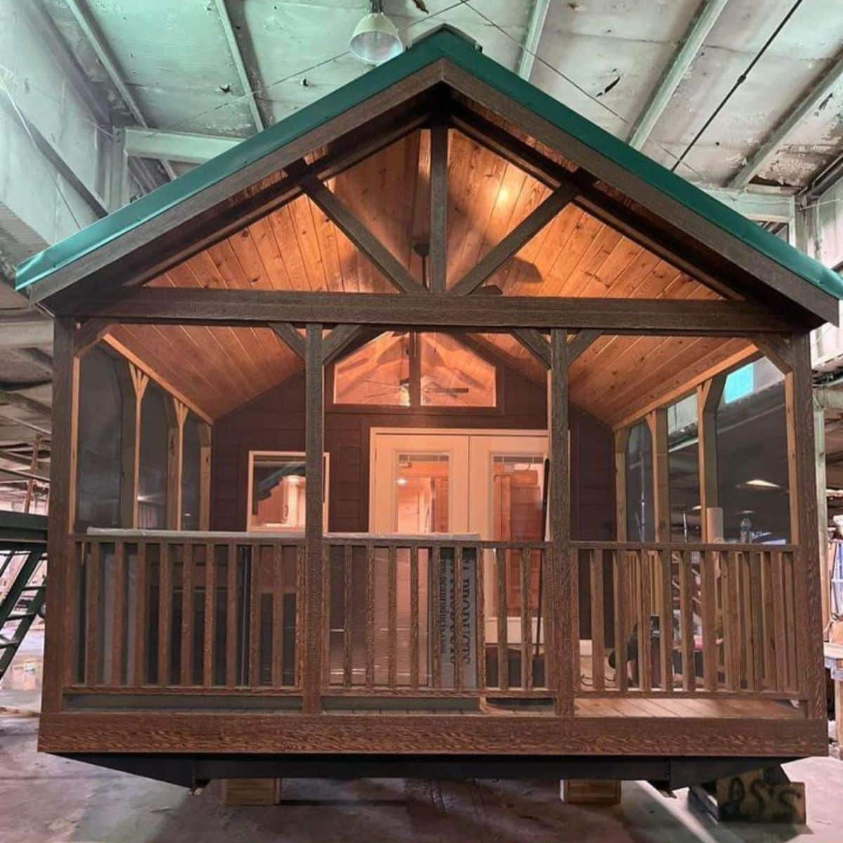 Custom Cabin Home Comes With A Porch, Loft And More!