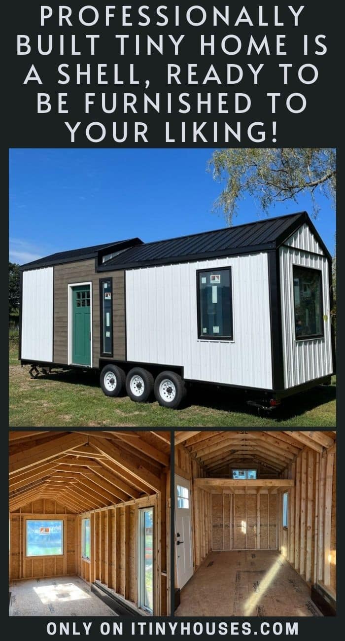 Professionally Built Tiny Home Shell Is Ready For You to Finish